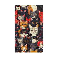 Colorful Cats Hand Towel