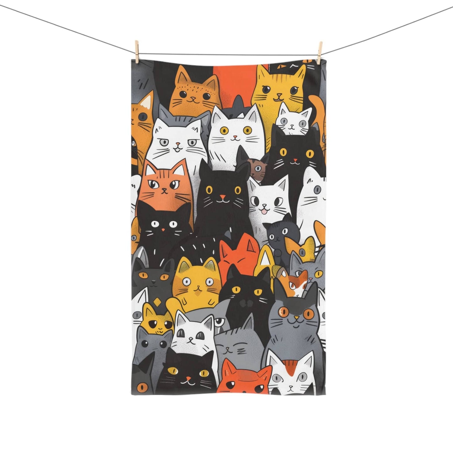 Assorted Cats Hand Towel – fluffytamer