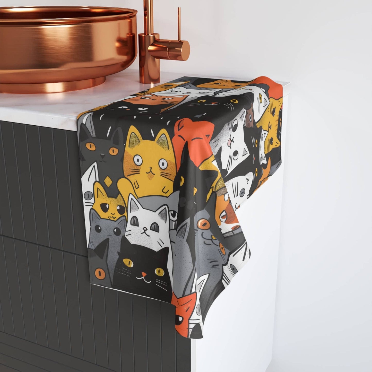 Assorted Cats Hand Towel – fluffytamer