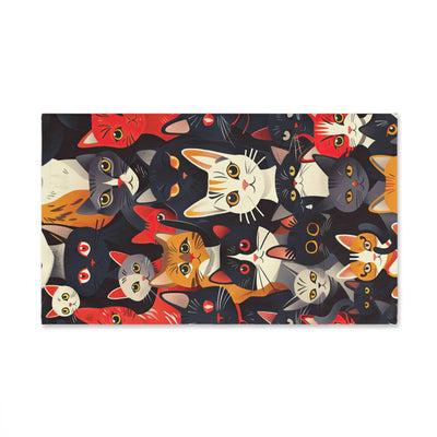 Colorful Cats Hand Towel